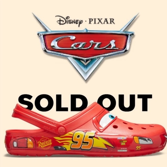 CROCS | Shoes | Nwt Crocs Classic Clog Cars Mcqueen Crocs Size 56 ...